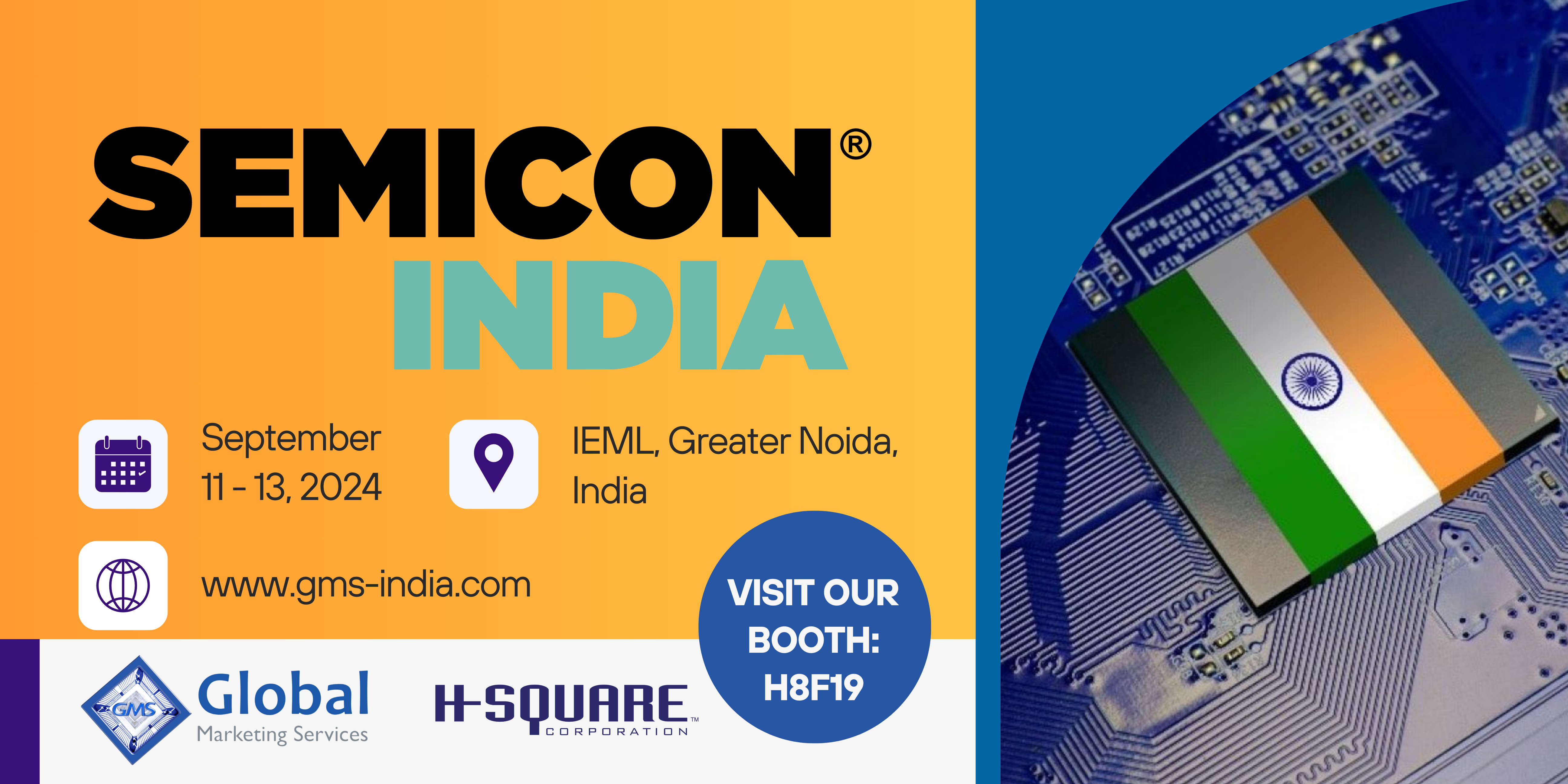 GMS Showcases Innovation at SEMICON India 2024 | H-Square Corp.